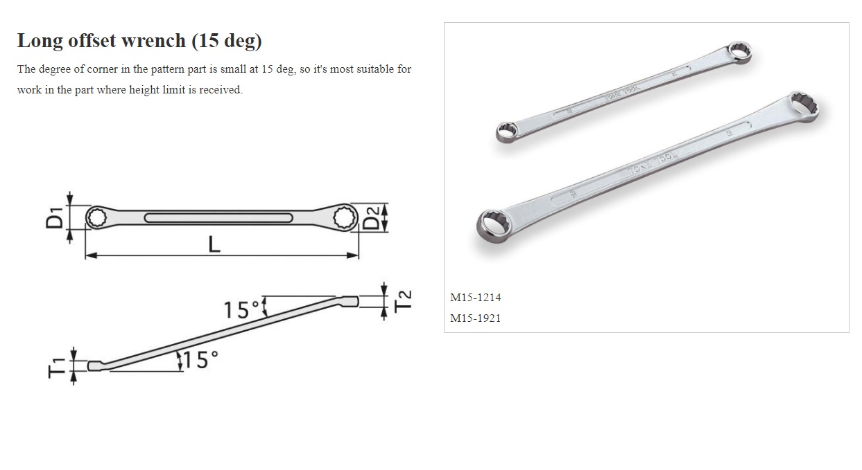 Ichiban Precision Sdn Bhd - Tone - Tone Spanner, Combination Spanner, Long mechanical offset ...